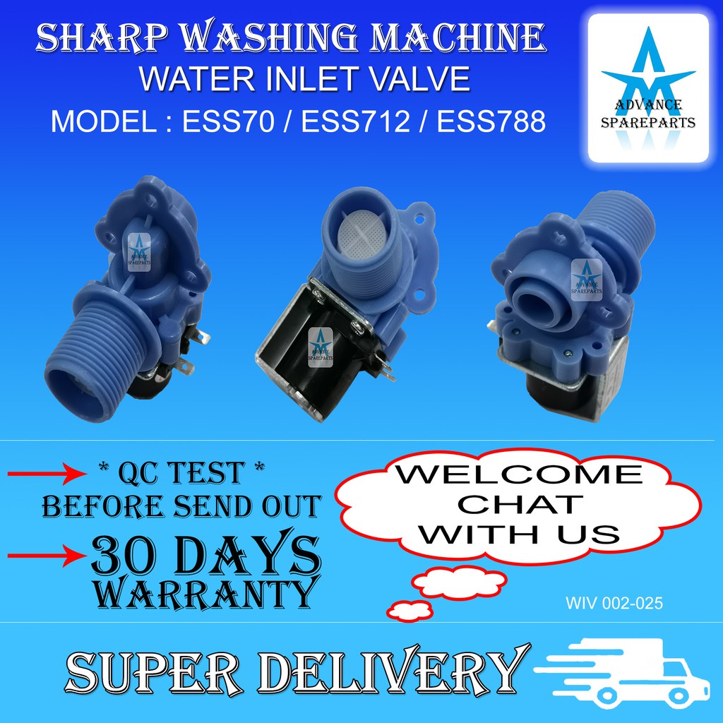Washing Machine Sharp Water Inlet Valve ESP65 / ESS70 / ESS108 / ESP689 ...