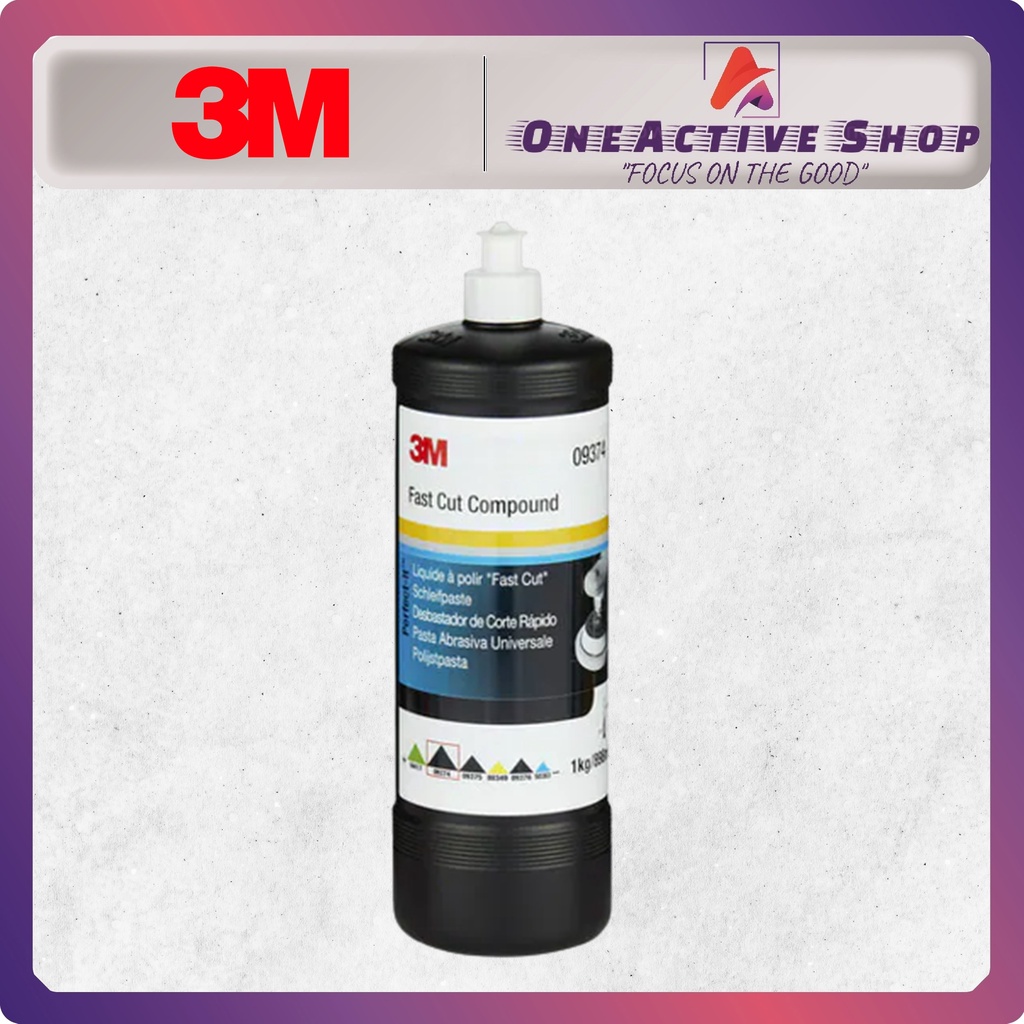 3M 09374 Perfect-It Fast Cut Compound (Step 1) (1kg/898ml) ( 3M Fast ...
