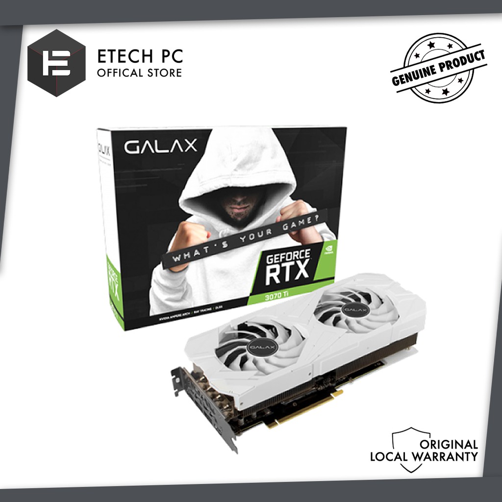 [NEW] GALAX RTX 3070 TI EX WHITE 8GB GDDR6X / 1-CLICK OC / GRAPHIC CARD ...