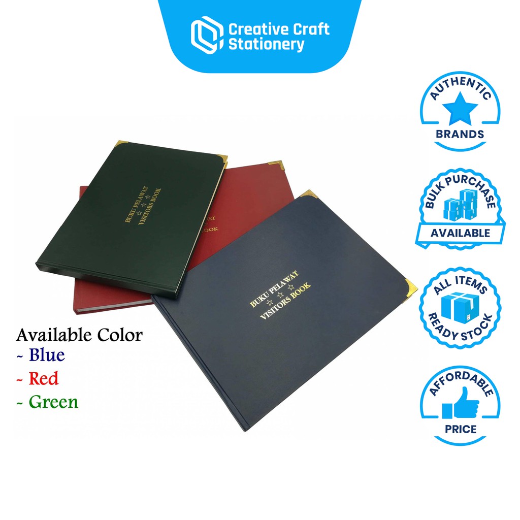 Hard Cover Visitor Book | Guest Book Visitor Record Book Guest Sign in ...