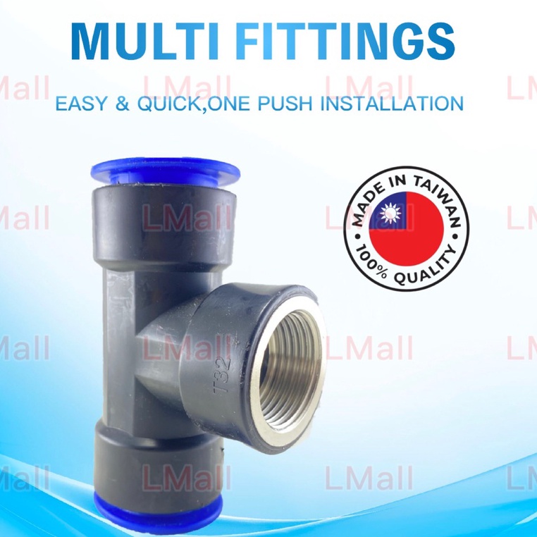 SEMENYIH KIZ MULTI FITTINGS MULTI FEMALE TEE MULTI PIPING USAGE POLY ...