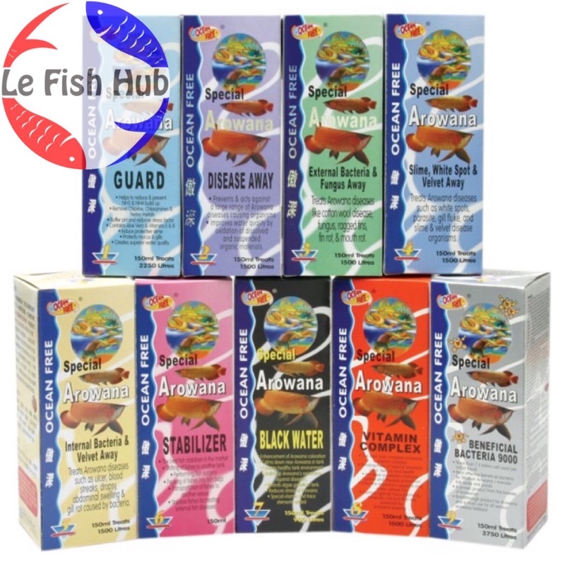 OF OCEAN FREE SPECIAL AROWANA FISH MEDICATION 150ML | WHITE SPOT, BLACK ...