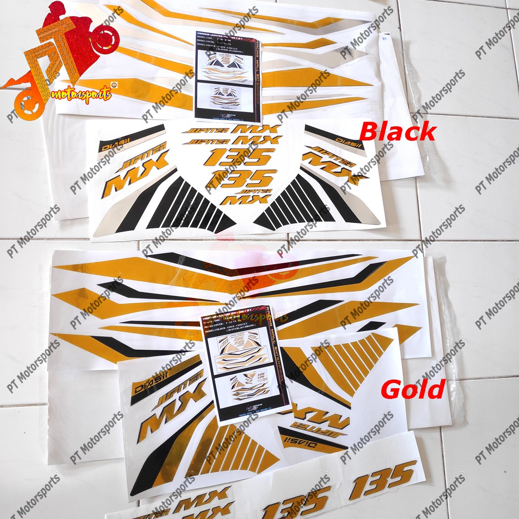 LC 135 V2 V3 V4 V5 Sticker Sticker MX Jupiter Gold Chrome Black Red ...