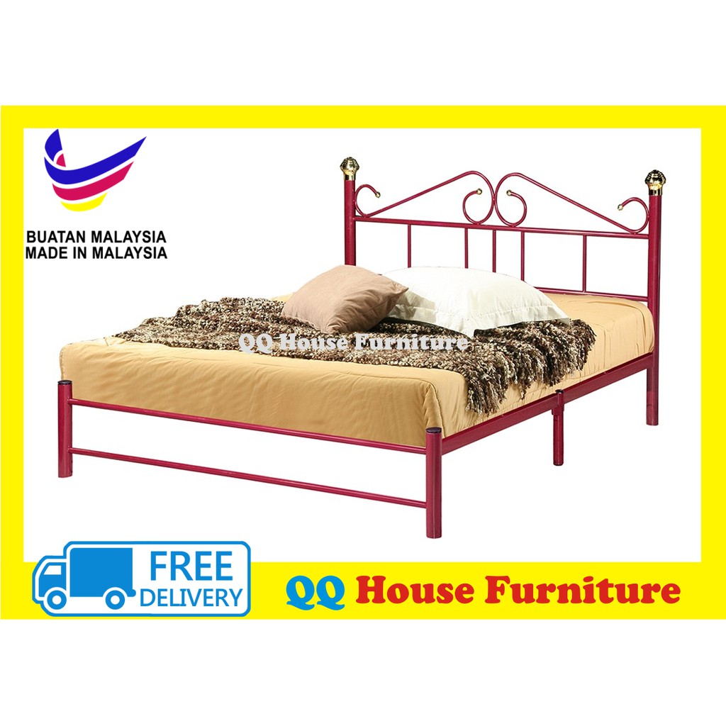 (1 katil 1 order) METAL QUEEN BED /DOUBLE BED FRAME /BED FRAME ...