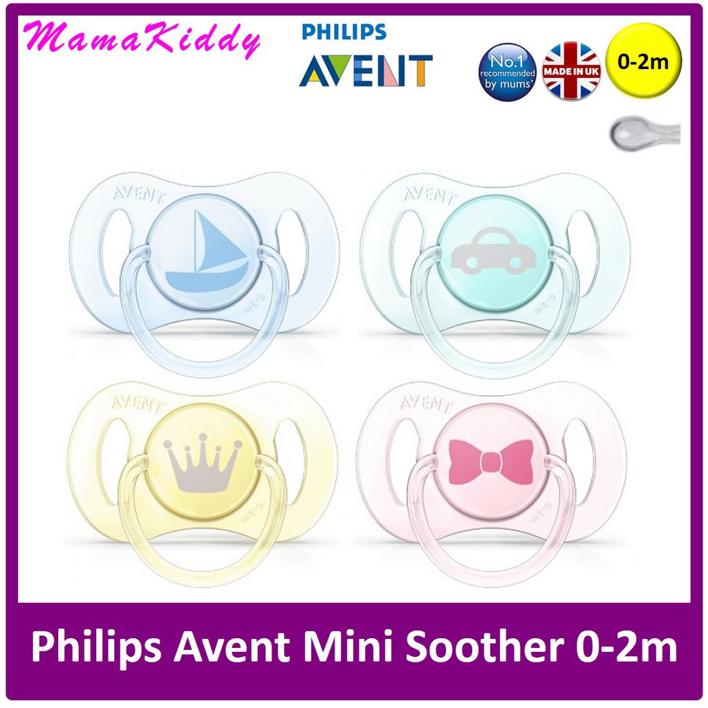 Philips Avent Mini Soother 0-2m Twin Pack (2pcs) | Shopee Malaysia