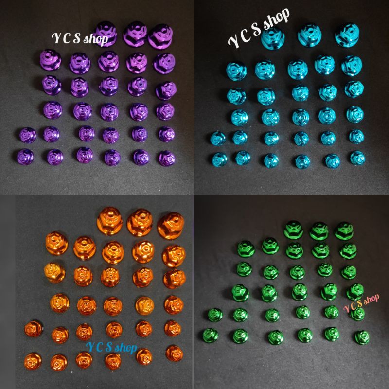 Indo-style color screw combo (Various colors) | Shopee Malaysia