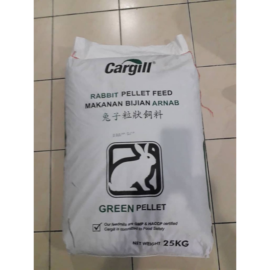 MAKANAN ARNAB RABBIT PELLET FOOD DIET REPACKED (10KG) HIGH PROTEIN ...