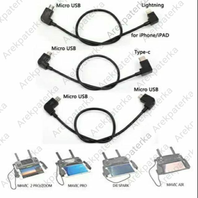 DJI Data Cable SPARK/ MAVIC PRO/Platinum/Air /MAVIC 2 PRO /ZOOM / Mavic ...