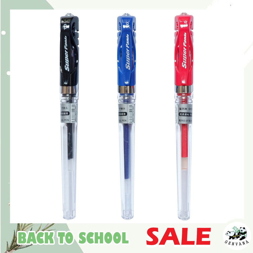 Gel Pen 1mm 3 Colors Super panda Gen (G-1110) | Shopee Malaysia