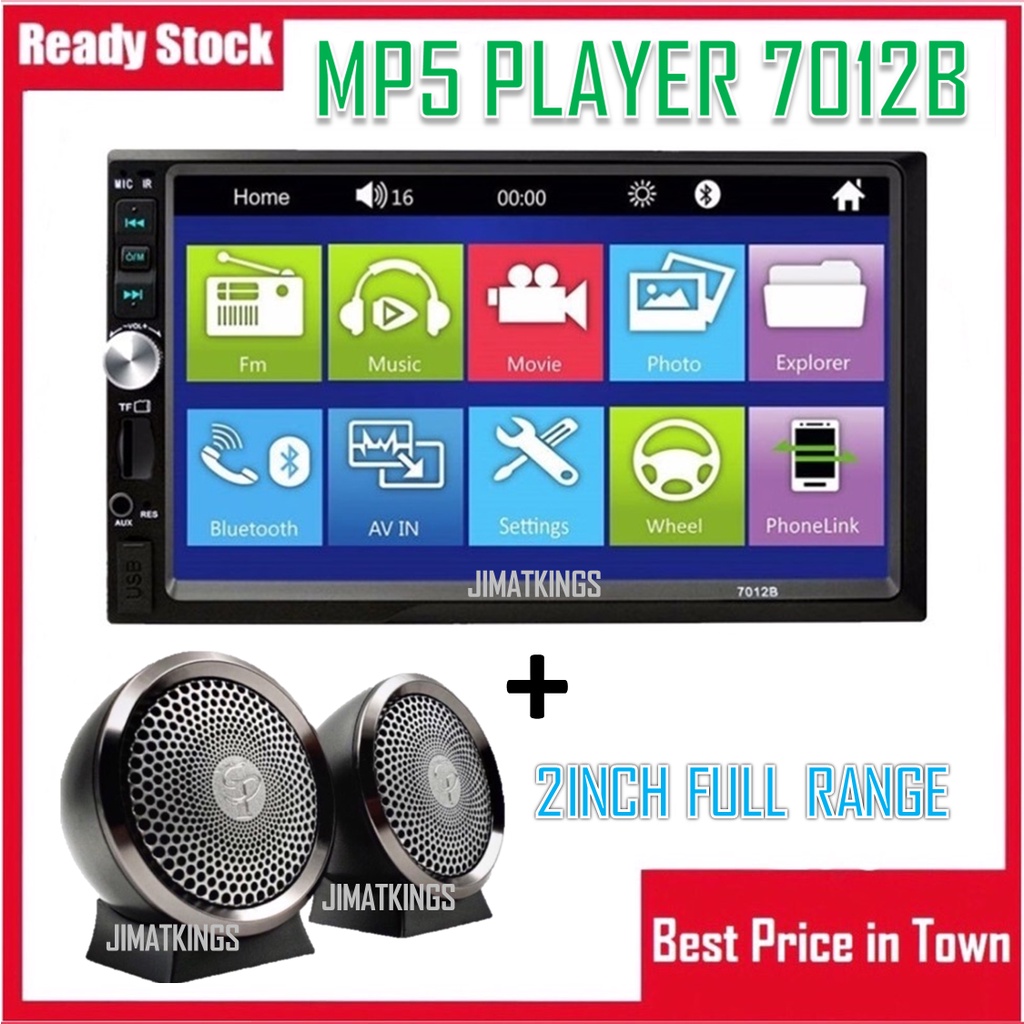7" Double 2 Din HD Car Video MP5 Player 7018B Touch Screen FM Car Radio ...