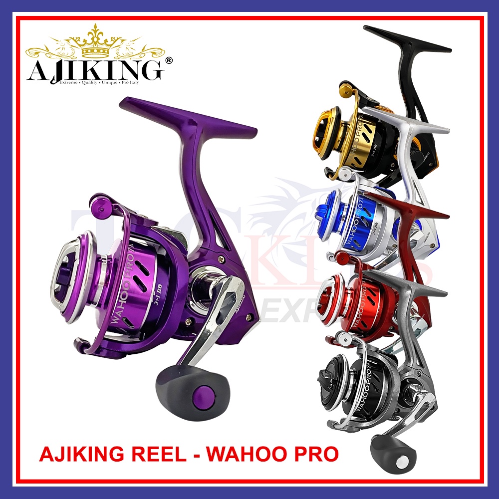 (NEW) Ultralight 3kg Maxdrag Ajiking Wahoo Pro 5x 7x Spinning Fishing Reel Mesin Pancing UL ...
