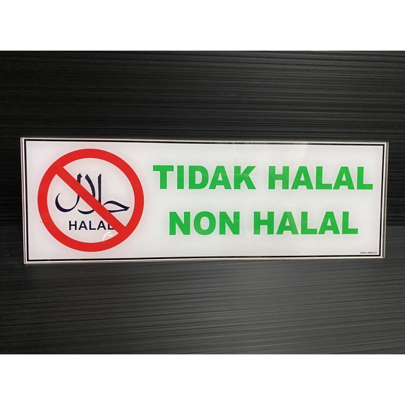Tidak Halal/Non Halal sign acrylic | Shopee Malaysia