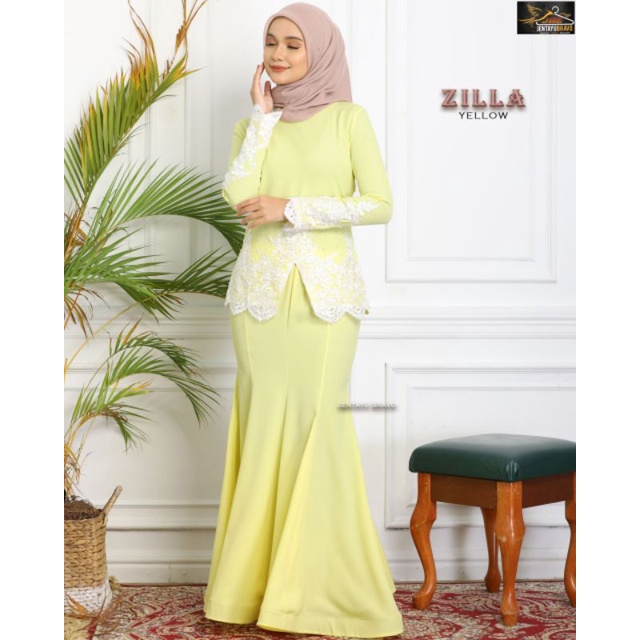 [READY STOCK] KURUNG MINI MODERN | KEBAYA MINI MODERN | ZILLA KURUNG | KURUNG MOSS CREPE | BAJU ...