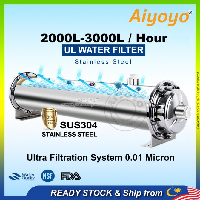 2000L/H 3000L/H Water Filter Ultra Filtration UF Water Filter Water ...