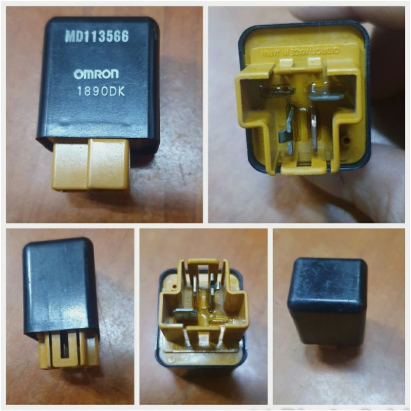 Proton wira Mitsubishi Original omron Power Relay MD113566 Ready stock ...