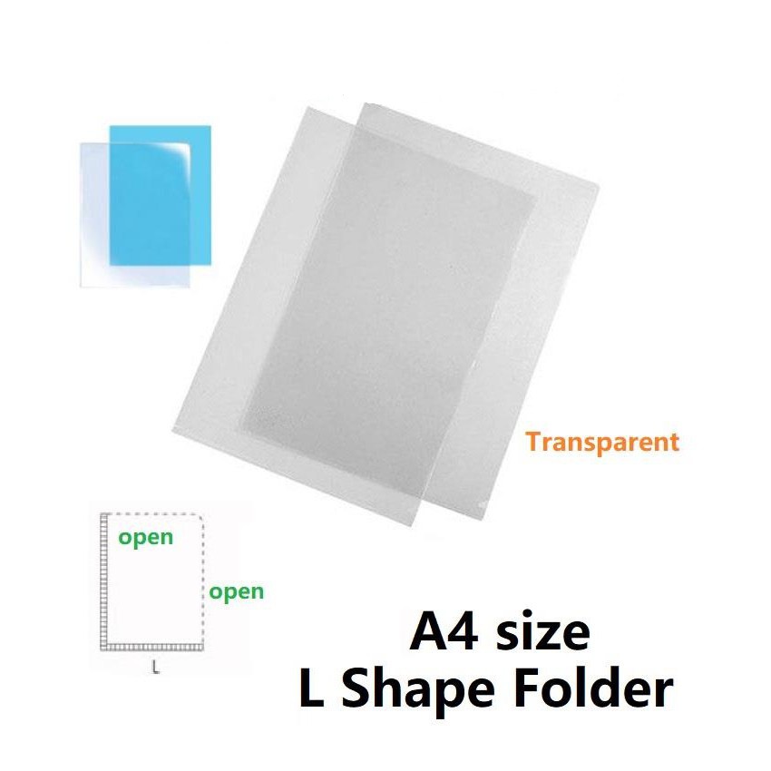 PP A4 Clear L Shape File *10pcs* | Shopee Malaysia