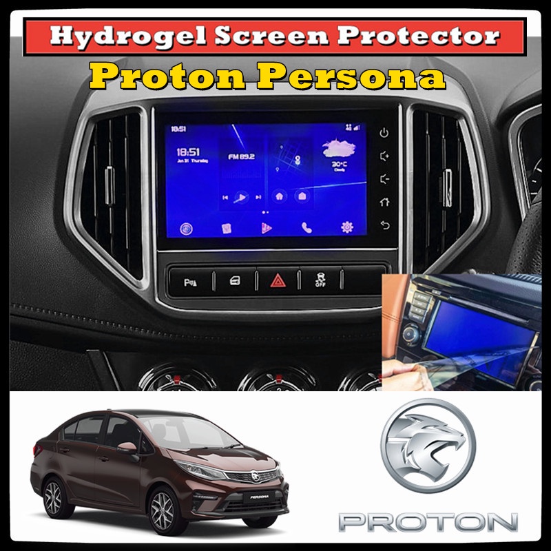 Proton Persona / Head Unit Screen Infotainment Hydrogel Screen ...