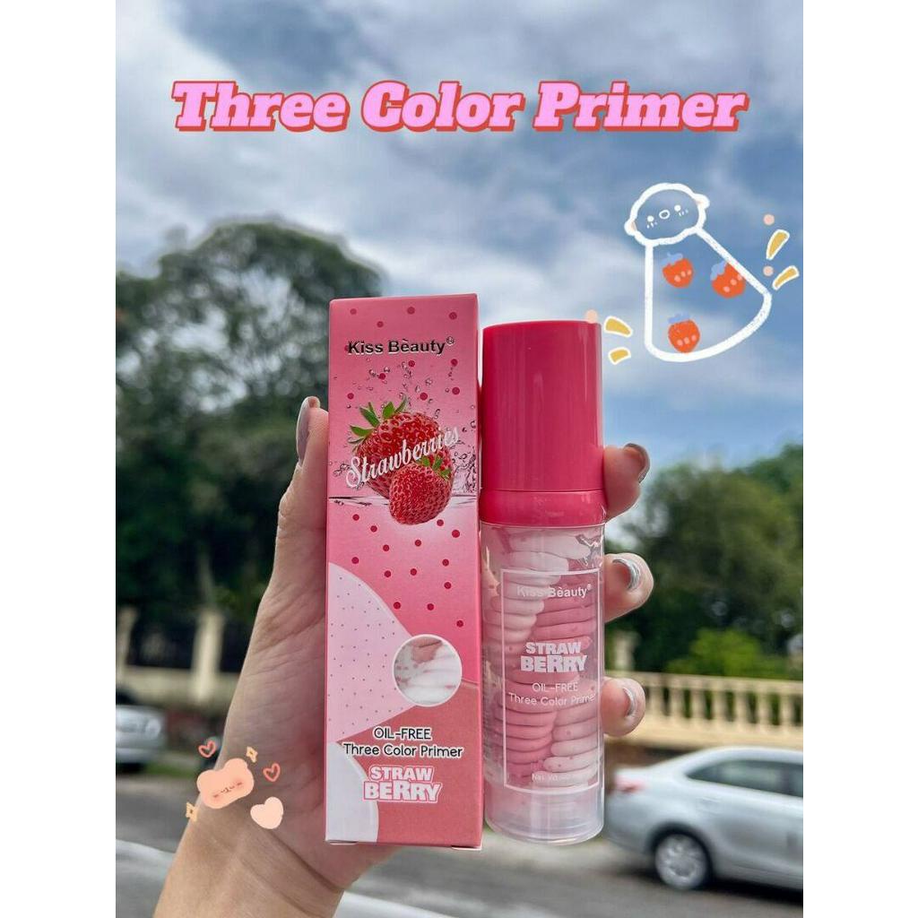 KISS BEAUTY STRAWBERRY PRIMER MAKE UP Primer Waterproof | Shopee Malaysia