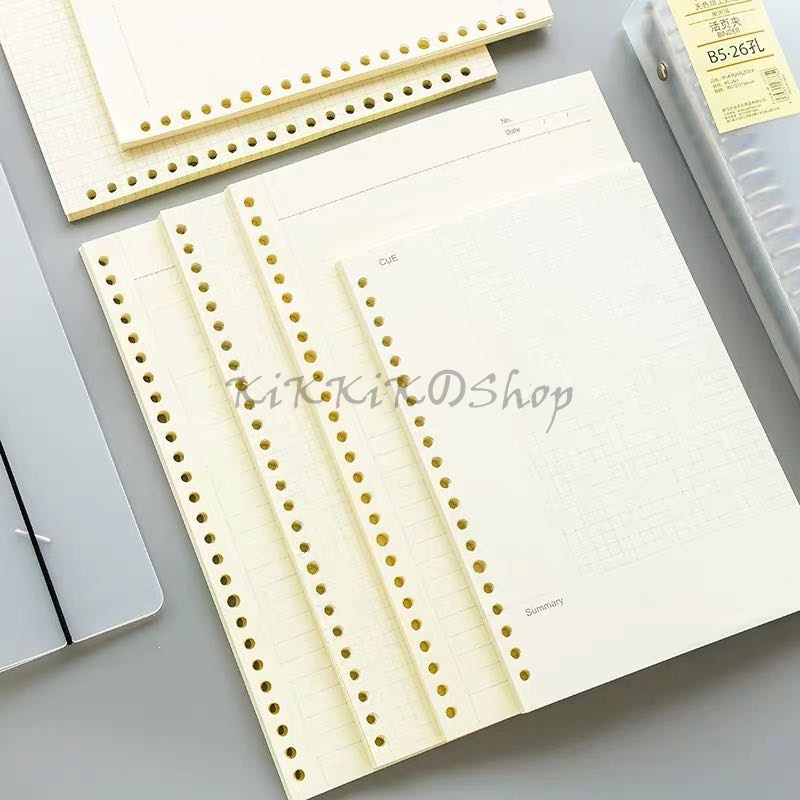 Refill Loose Leaf Binder Paper / Refill Paper for Grid Line A5 / B5 / A4 | Shopee Malaysia