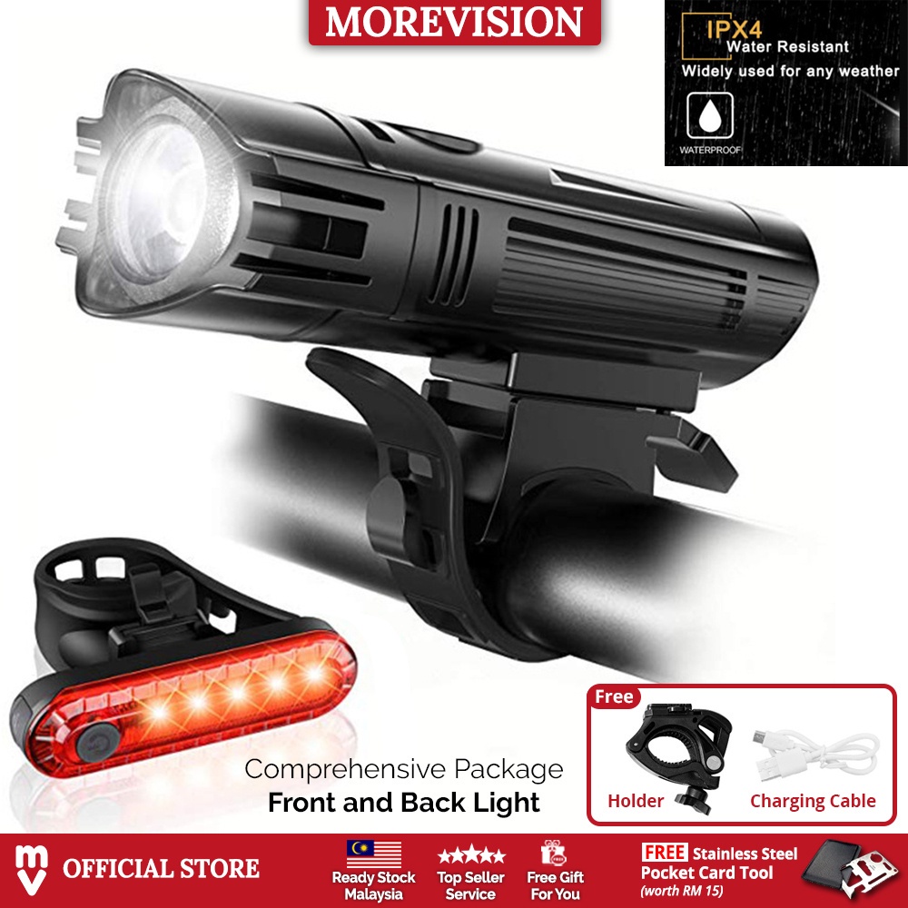 USB Rechargeable Bike Light XML T6 CREE LED Bicycle Ultra Bright Torch ...