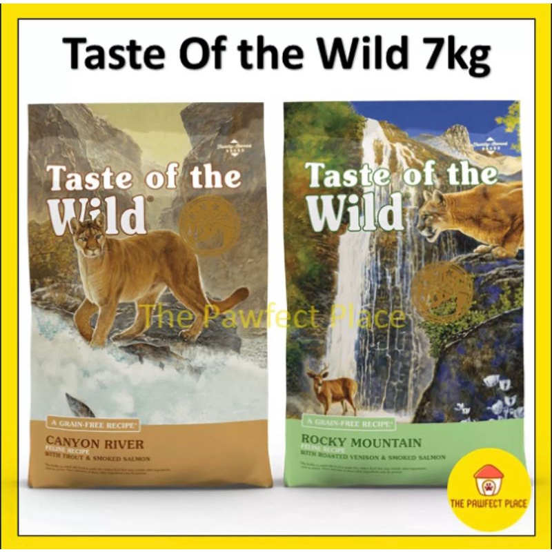 Taste Of The Wild Cat Food 7kg 100% Original Rocky Mountain Canyon ...