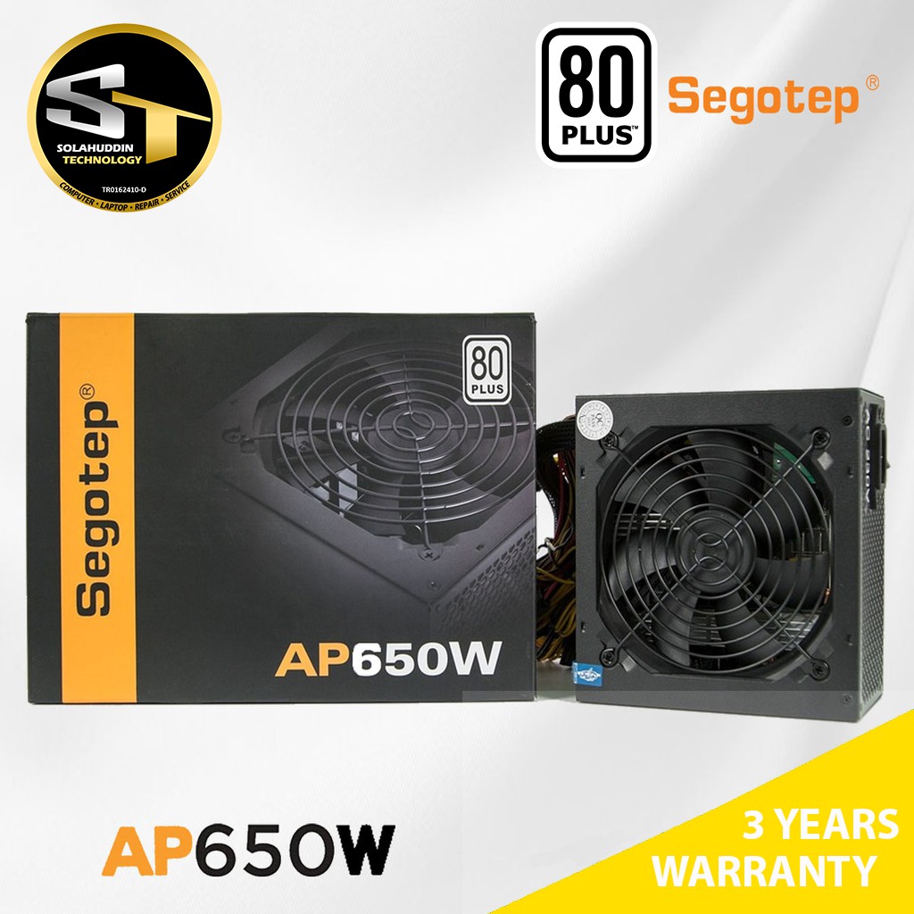 SEGOTEP AP650W 650Watt 80 Plus Gaming Power Supply | Shopee Malaysia