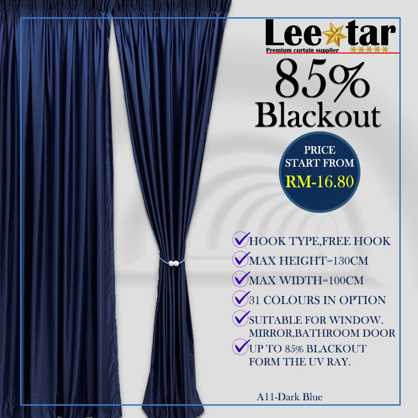 Langsir Naco (1Mx1.3M) Ready Made Curtain!Siap Jahit Langsir,Langsir ...