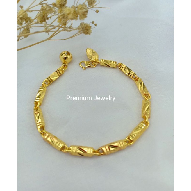 Emas Sadur 24k Gelang Tangan Dewasa 💥 HARGA BORONG | Shopee Malaysia