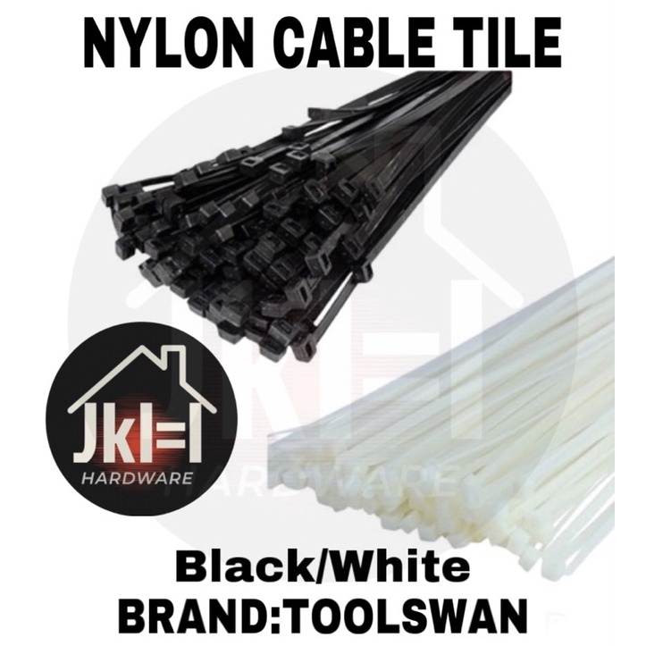 (HEAVY DUTY) 100PCS Nylon Cable Tie Black Nylon Cable Management ...