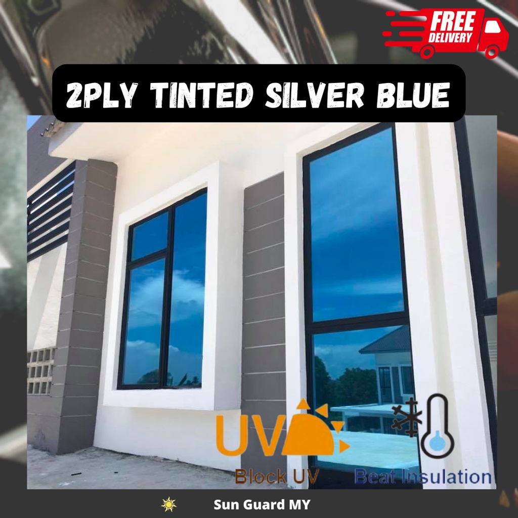 Tinted window Silver Blue/Tinted Building/ Tinted Window/ Tinted Rumah ...