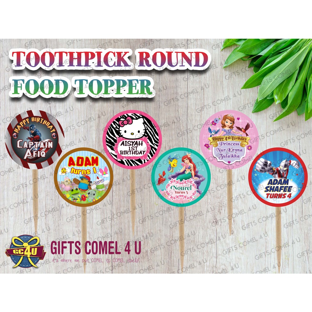 Food Topper #AVENGERS #DIDI &FRIEND #HELLO KITTY #MERMAID #SOFIA ...