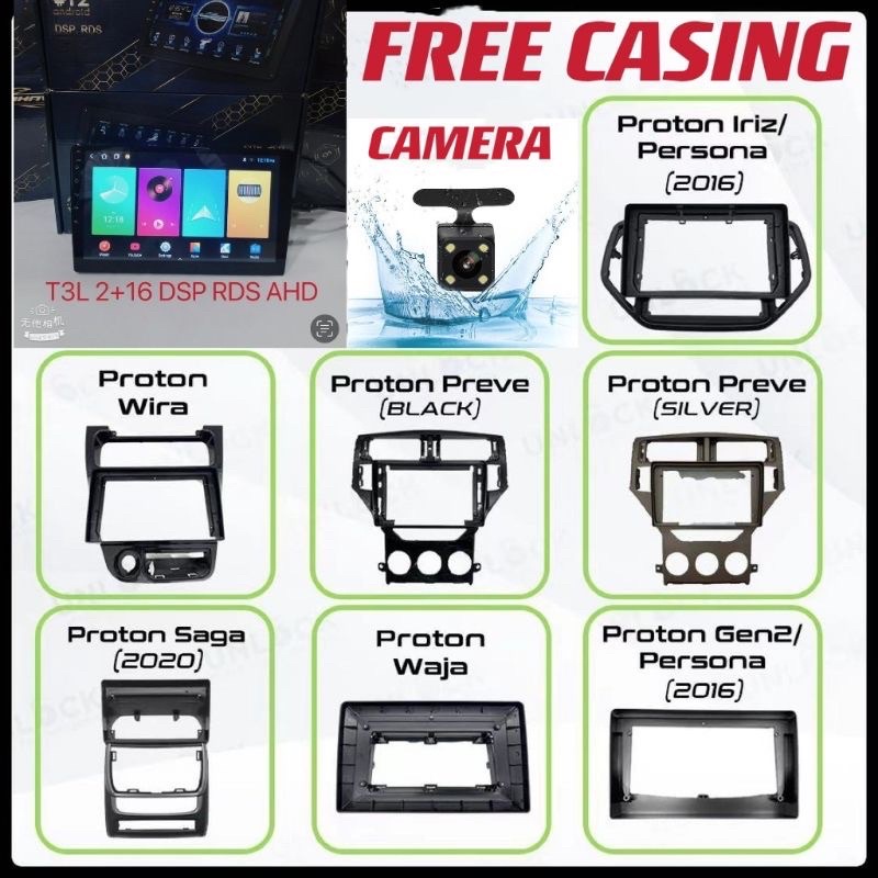 Android Player+Casing Android For All Proton Model Proton Wira/Waja ...