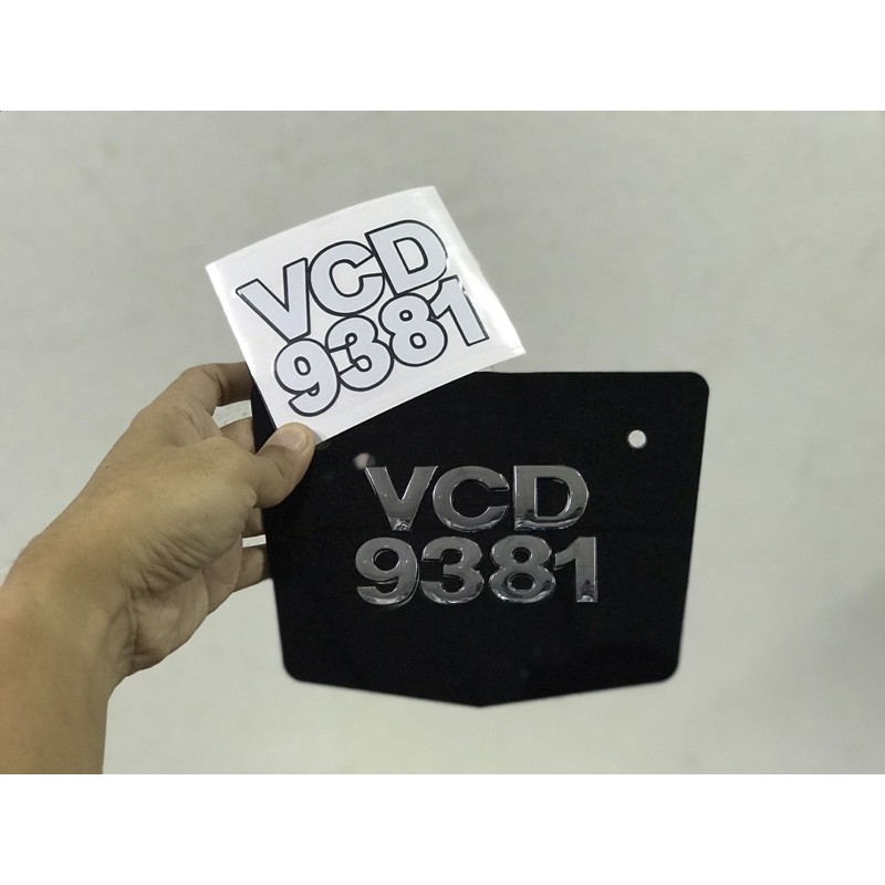 NOMBOR PLAT MOTOR KROM/TIMBUL/EMBLEM/FONT FANCY/NO CHROME/NO PLAT FANCY ...