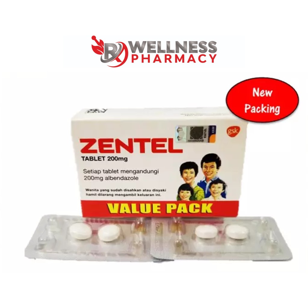 ZENTEL Value Pack 4's | Shopee Malaysia