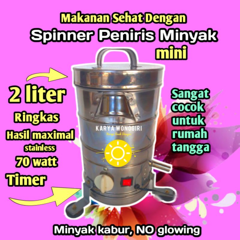 MESIN Spinner oil drainer spinner oil drainer machine oil filter dryer ...