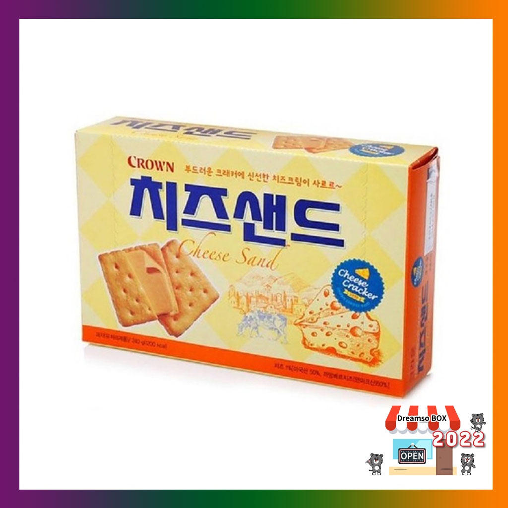 Crown Cheese Sand 240g/Dessert Craker/ Korean Snack | Shopee Malaysia