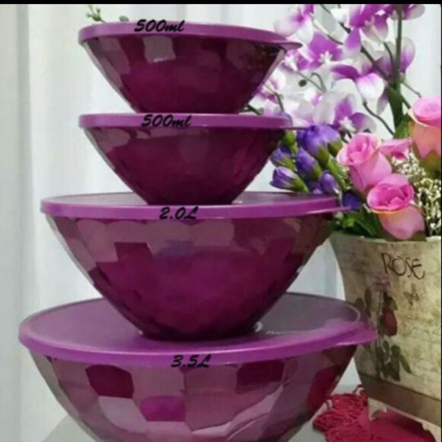 Tupperware Prisms Bowl (2) | Shopee Malaysia