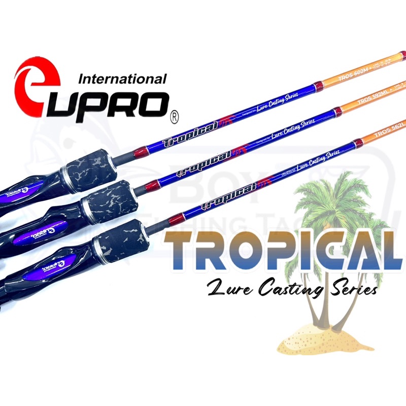 EUPRO TROPICAL SOLID CARBON ROD FISHING CASTING ROD SPINNING ROD ...