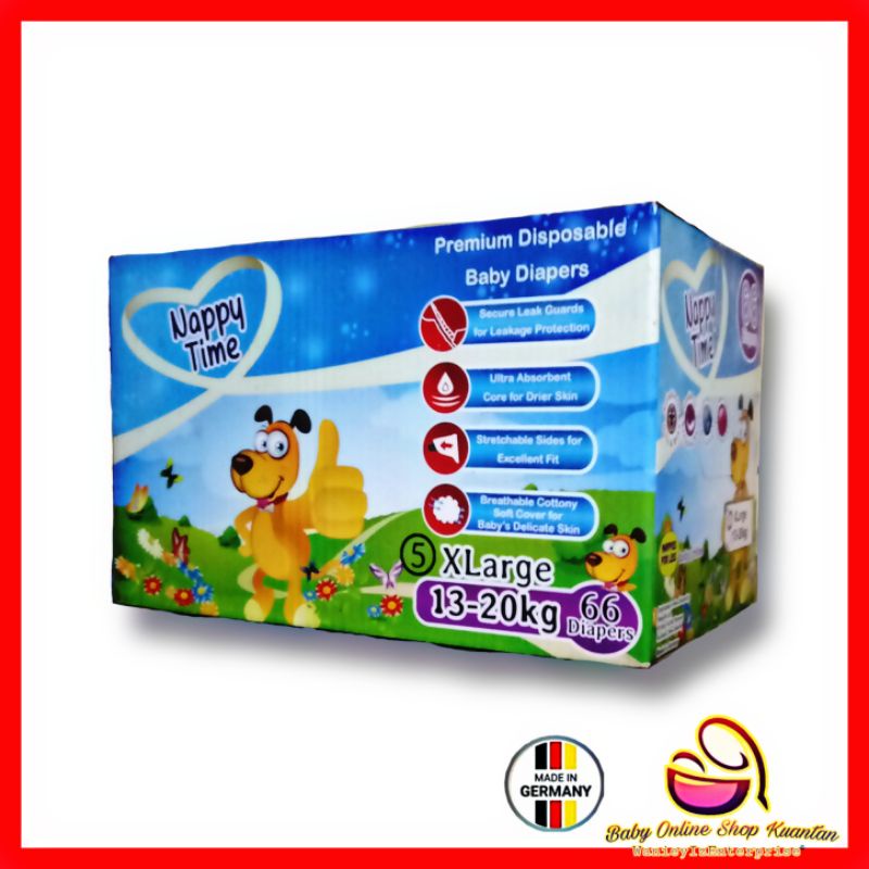 Promo Box Nappy Time Diapers XL66/XL32(Ready Stock) | Shopee Malaysia