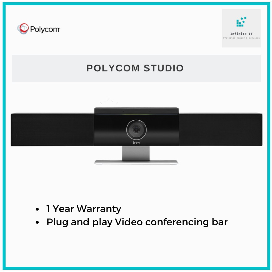 Polycom Studio 4K USB Video Conferencing Bar with Speaker Tracking ...