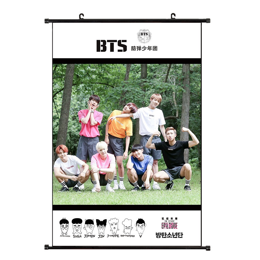 BTS Kpop V Jimin Jungkook Jin RM Suga J-Hope Idol Picture Wall Poster ...
