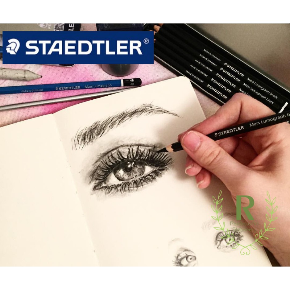 Staedtler Mars Lumograph Aquarell/Black/Charcoal/Jumbo (Per pc) | Shopee Malaysia