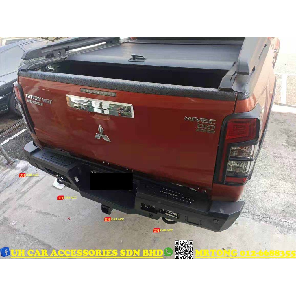 FORD RANGER T6 T7 T8 WILDTRAK RAPTOR FORCE STEEL REAR BUMPER BULL BAR ...