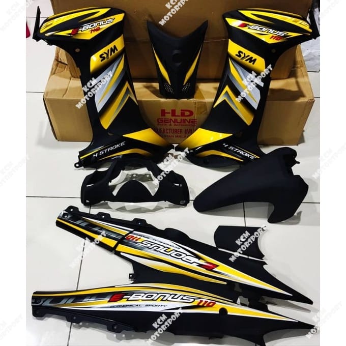COVERSET / BODY COVER SYM E BONUS 110 ( 2016 E-BONUS LAMA) | Shopee ...