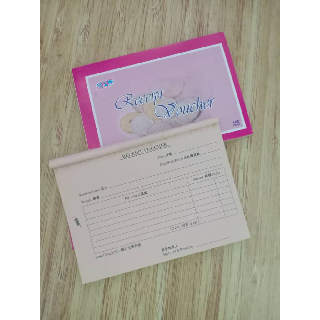 ABC Receipt Voucher 120mm X 177mm 100pages | Shopee Malaysia