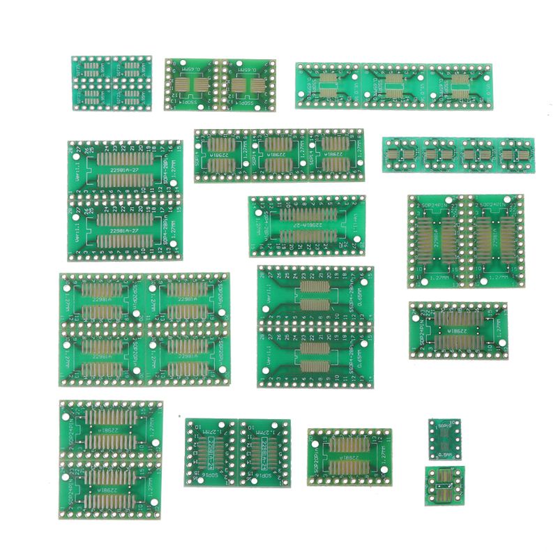 HL 35PCS Adapter PCB Circuit Board Kit SMD QFP LQFP QFN FQFP Turn To DIP SOP MSOP SSOP TSSOP ...