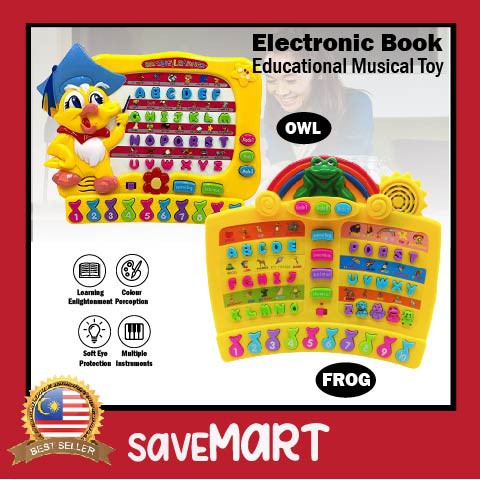 Electronic ABC Alphabet and Animals Talking Book Kid Baby Educational ...