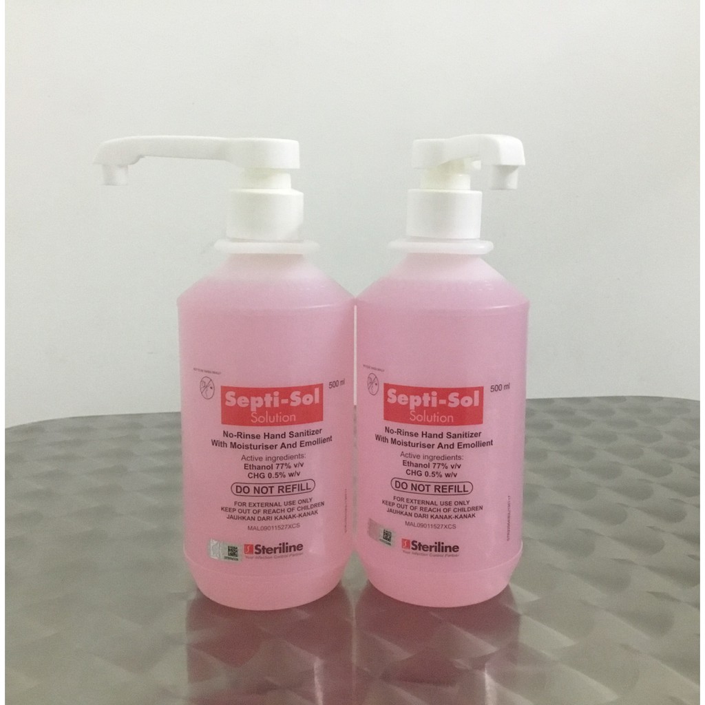 Steriline Septi-Sol Solution Hand Sanitizer 500 mL | Shopee Malaysia