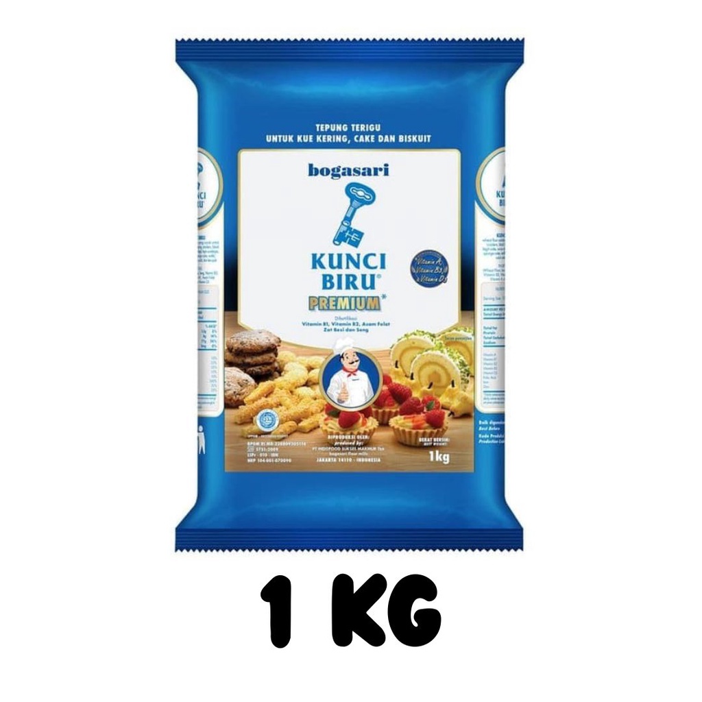 Blue Key 1kg Wheat Flour/1kg Low Protein Wheat Flour | Shopee Malaysia