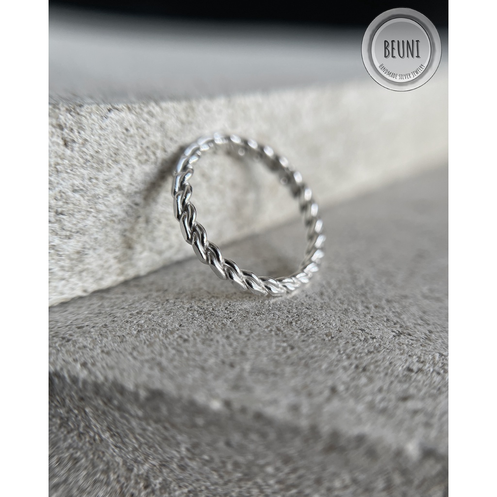Cincin Tulen Perak 999/ 999 silver ring/ Handmade Silver Ring/ Bentuk ...